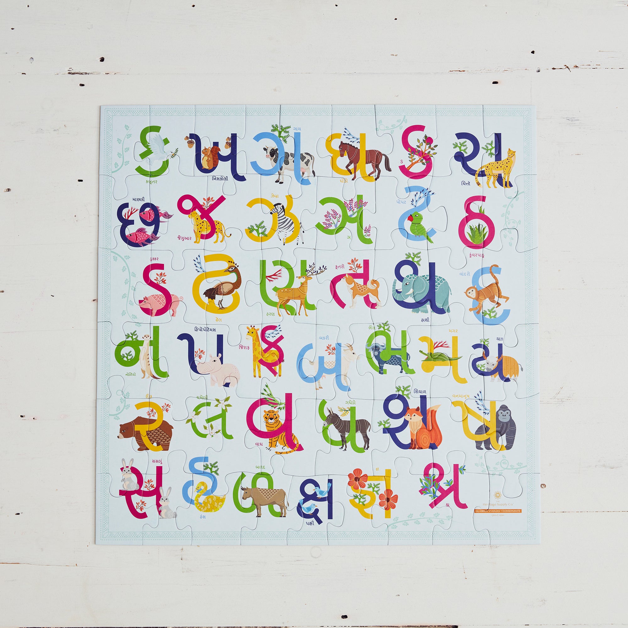 Gujarati Alphabet Chart